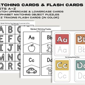 Alphabet Worksheets Bundle, Kindergarten A-Z Letter Printable, ABC ...