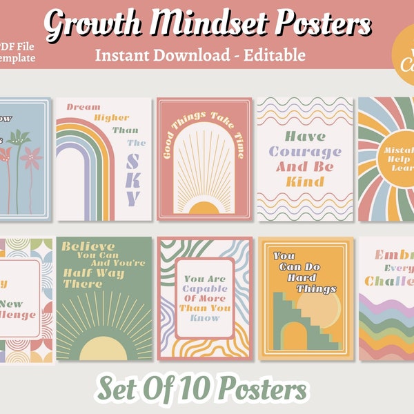 Growth Mindset Poster - Etsy