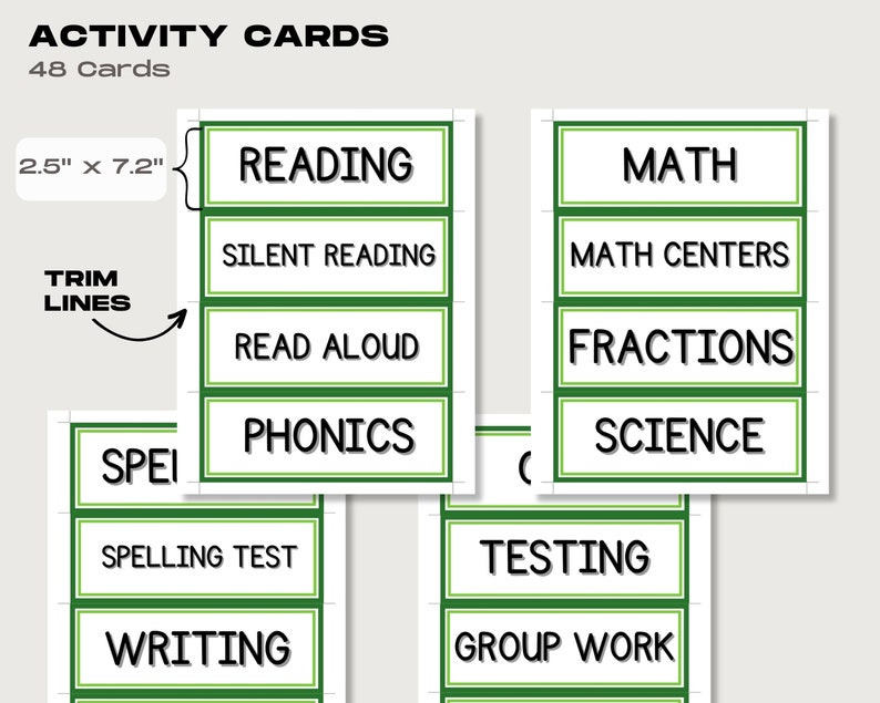 Jungle Class Schedule Display, Classroom Schedule Bundle, Editable ...