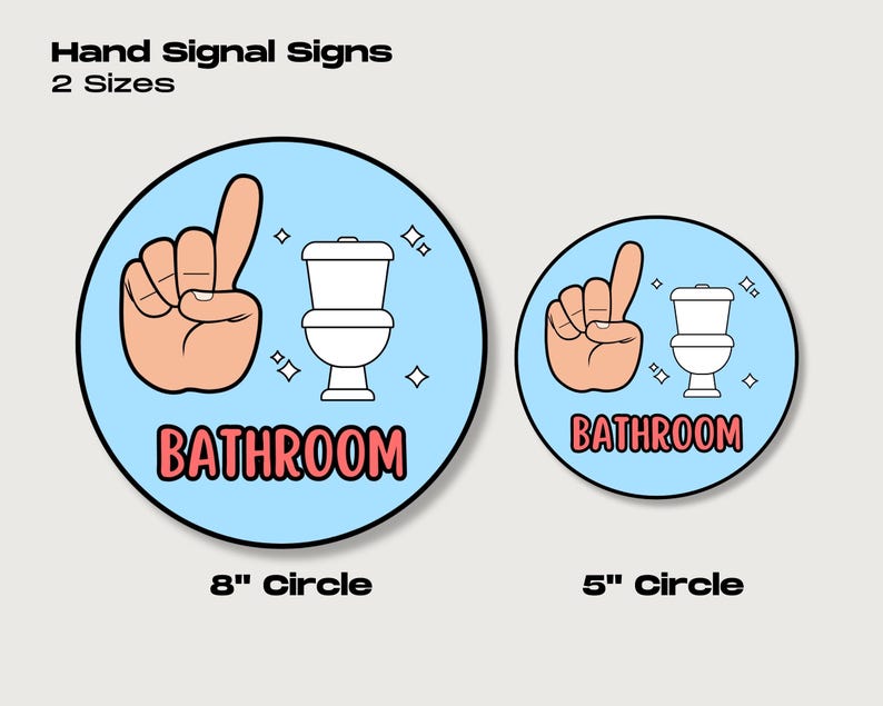 Classroom Hand Signals, Printable & Editable Hand Signal Posters ...