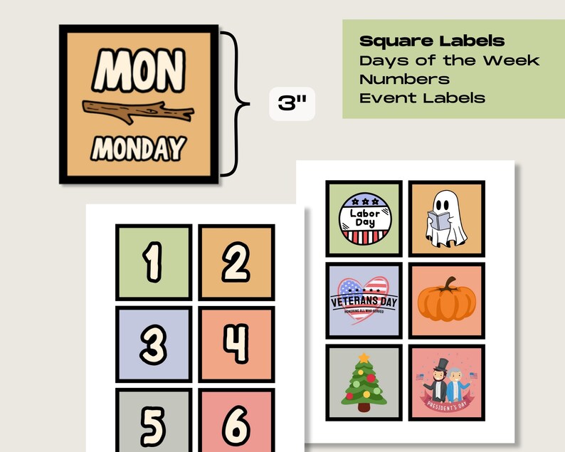 Classroom Calendar Display, Printable & Editable Calendar, Primary Ed ...