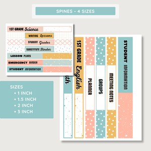 Calm Modern Binder Covers and Spines, Printable & Editable Teacher ...