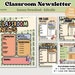 Printable & Editable Classroom Newsletter, Back to School Letter ...
