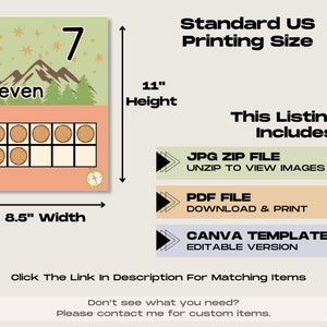 Adventure Number Posters, Printable & Editable Skip Counting, Number ...