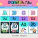Pastel Alphabet Posters: A-Z Cursive, School Decor (canva Template ...