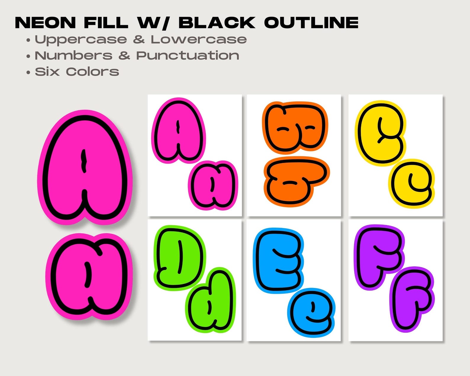 Neon Bulletin Board Bundle, Editable & Printable Neon Bulletin Board ...