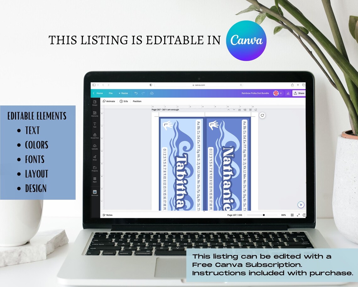 Ocean Theme Student Name Plates, Printable & Editable Classroom Desk ...