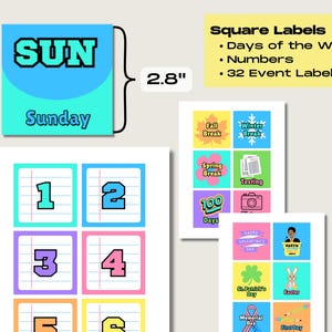 Editable Pastel Calendar Bundle, Printable Classroom Wall Calendar ...