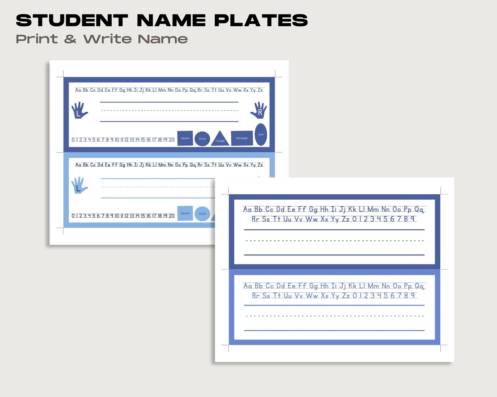 Ocean Theme Student Name Plates, Printable & Editable Classroom Desk ...