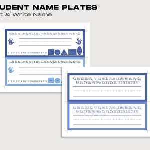Ocean Theme Student Name Plates, Printable & Editable Classroom Desk ...