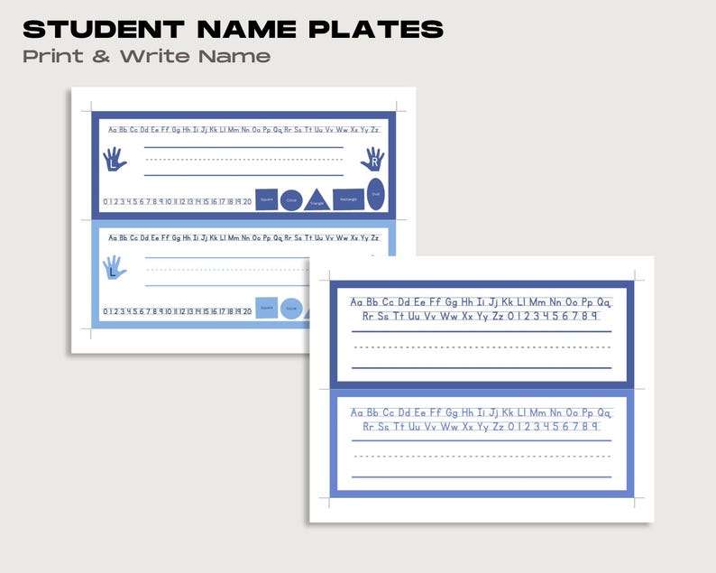 Ocean Theme Student Name Plates, Printable & Editable Classroom Desk ...