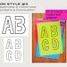 Neon Party Bulletin Board Kit: Editable Letters, Borders, Banners ...