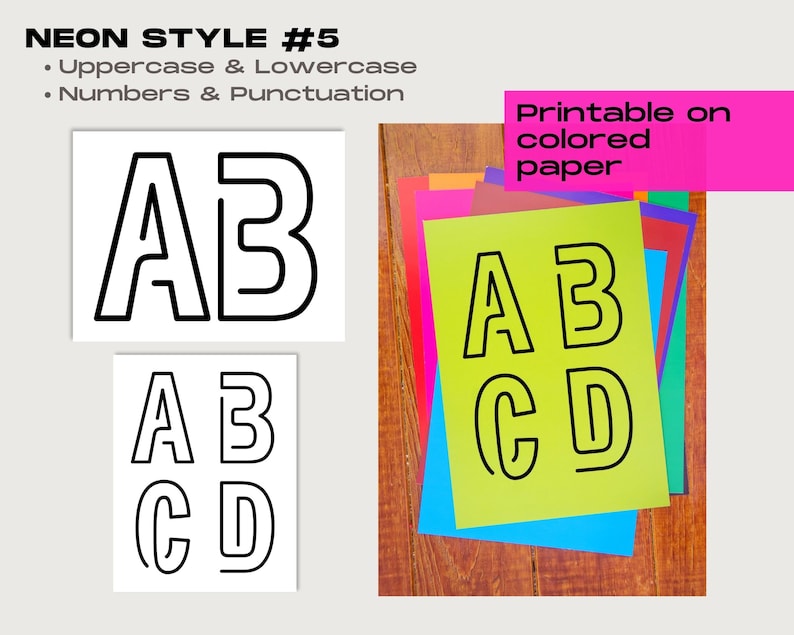 Neon Party Bulletin Board Kit: Editable Letters, Borders, Banners ...