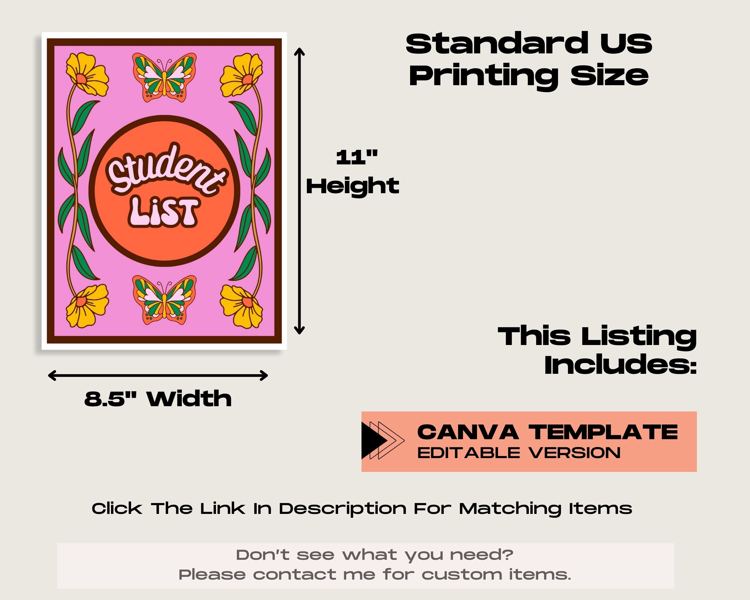 Groovy Binder Covers Spines, Printable & Editable Binder Covers, Retro ...