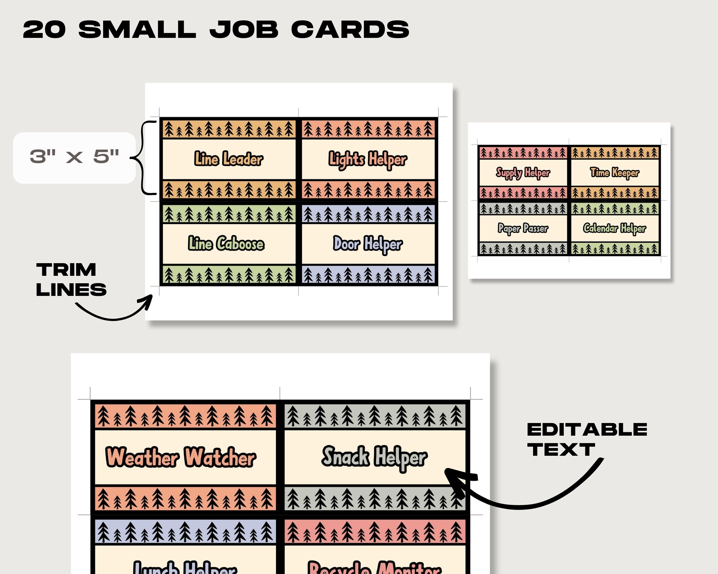 Classroom Jobs Display, Printable & Editable Classroom Jobs Labels ...