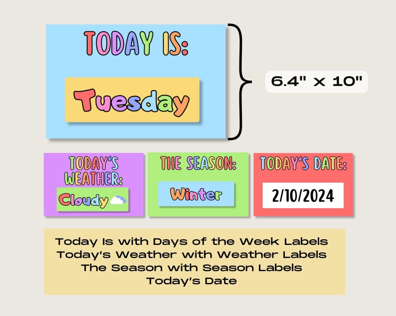 School Theme Calendar Bundle, Printable & Editable Classroom Calendar ...