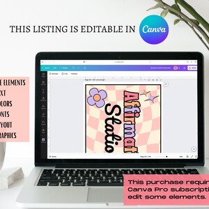 Retro Affirmation Station Printable, Editable Affirmation Posters ...