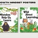 Jungle Growth Mindset Posters, Printable Kids Motivational Poster ...