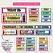 Rainbow Crayon Classroom Calendar Bundle: Printable Teacher Resources ...