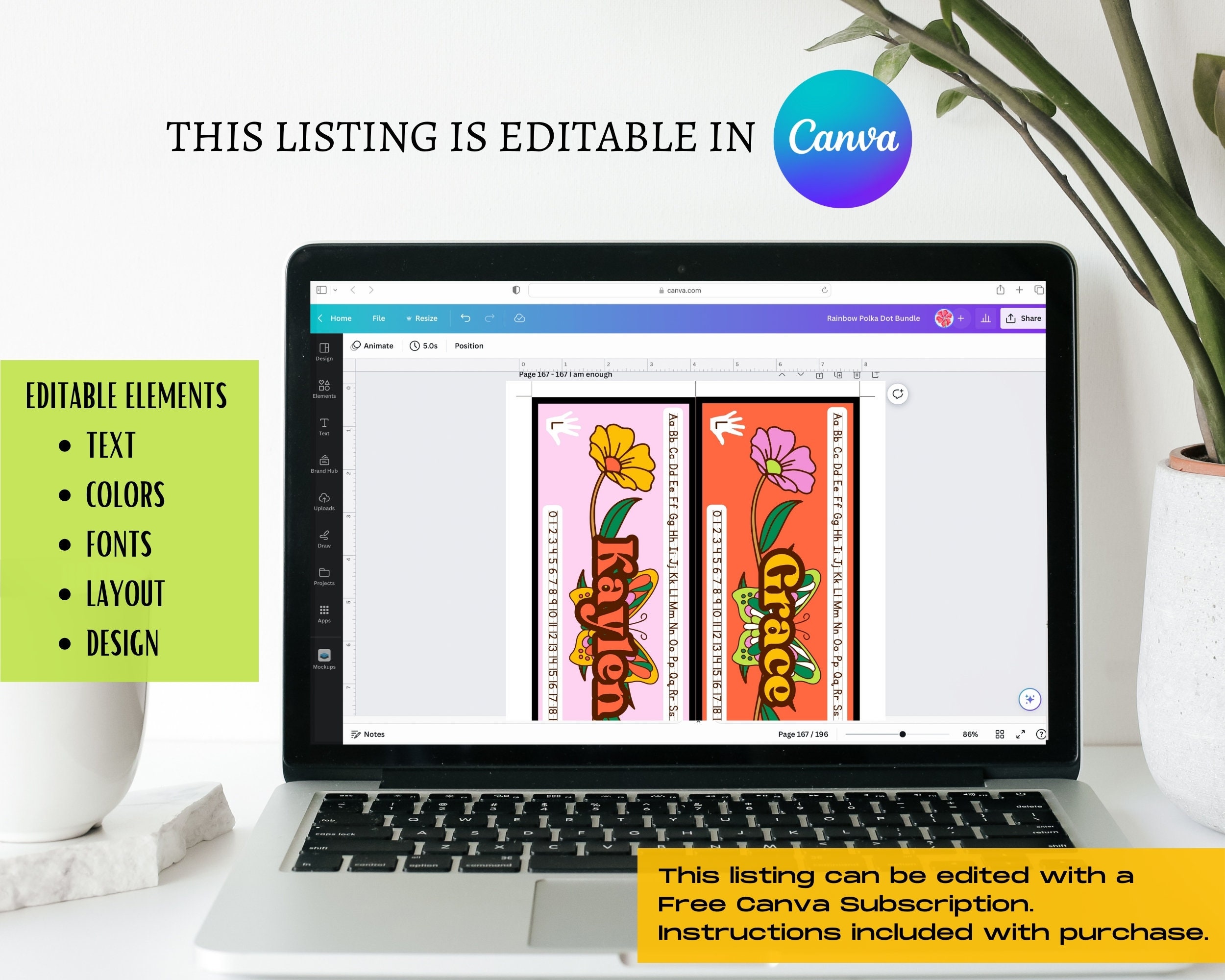 Student Name Plates, Printable & Editable Student Name Tags, Classroom ...