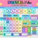 Pastel Classroom Calendar Bundle: Editable Canva Template (digital ...