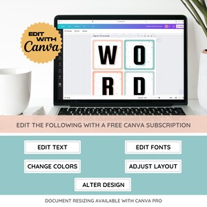 Classroom Modern Word Wall Display, Printable & Editable Sight Words ...