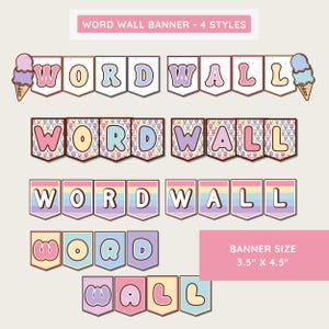 Classroom Word Wall Display, Printable & Editable Word Wall Bundle ...