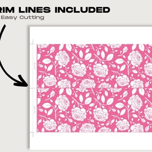 Modern Rose Bulletin Borders, Printable & Editable Floral Bulletin ...