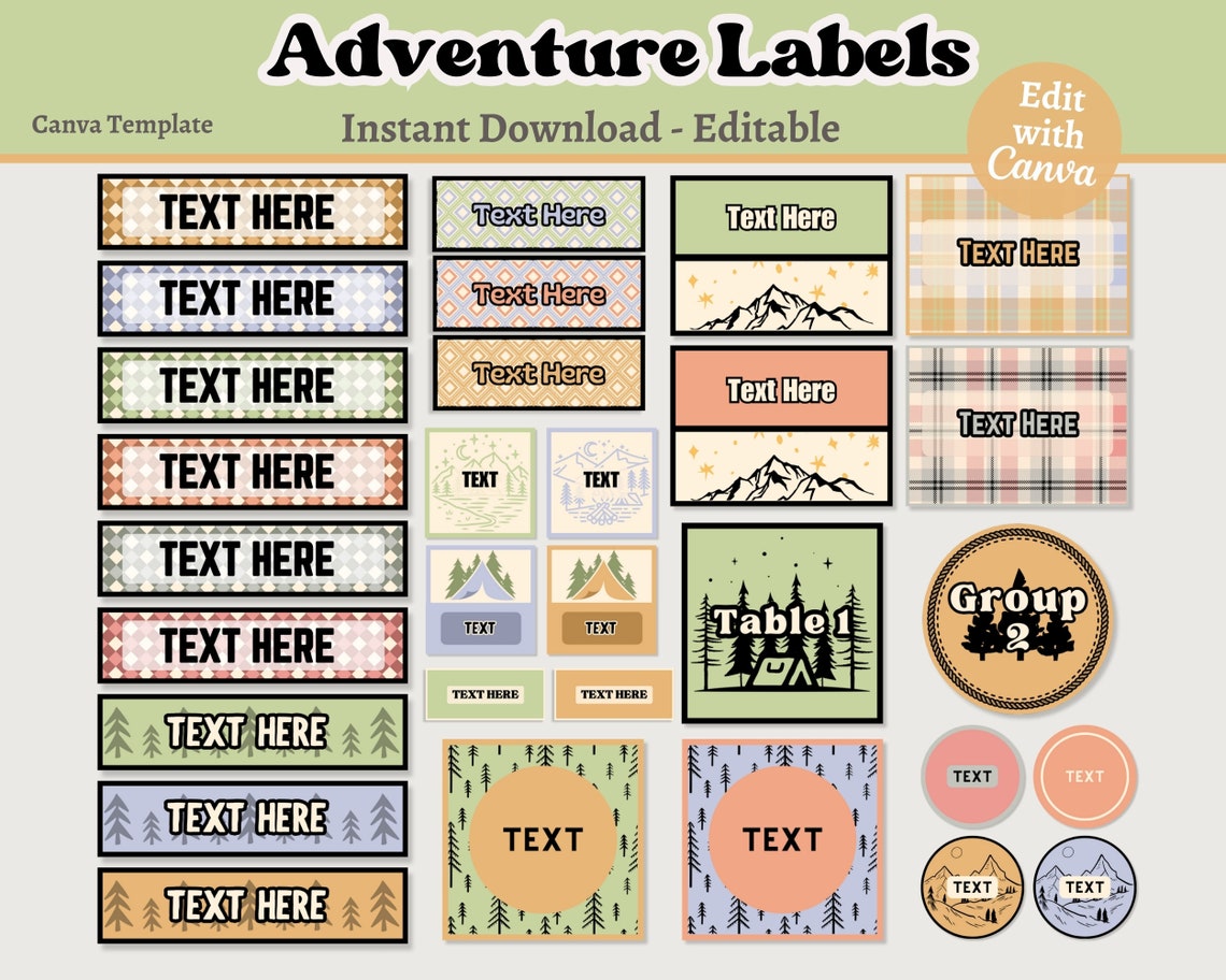 Printable & Editable Classroom Labels, Classroom Organization ...
