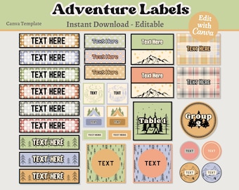 Adventure Classroom Decor Bundle, Printable & Editable Classroom Decor ...