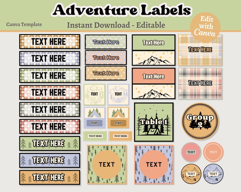 Printable & Editable Classroom Labels, Classroom Organization ...