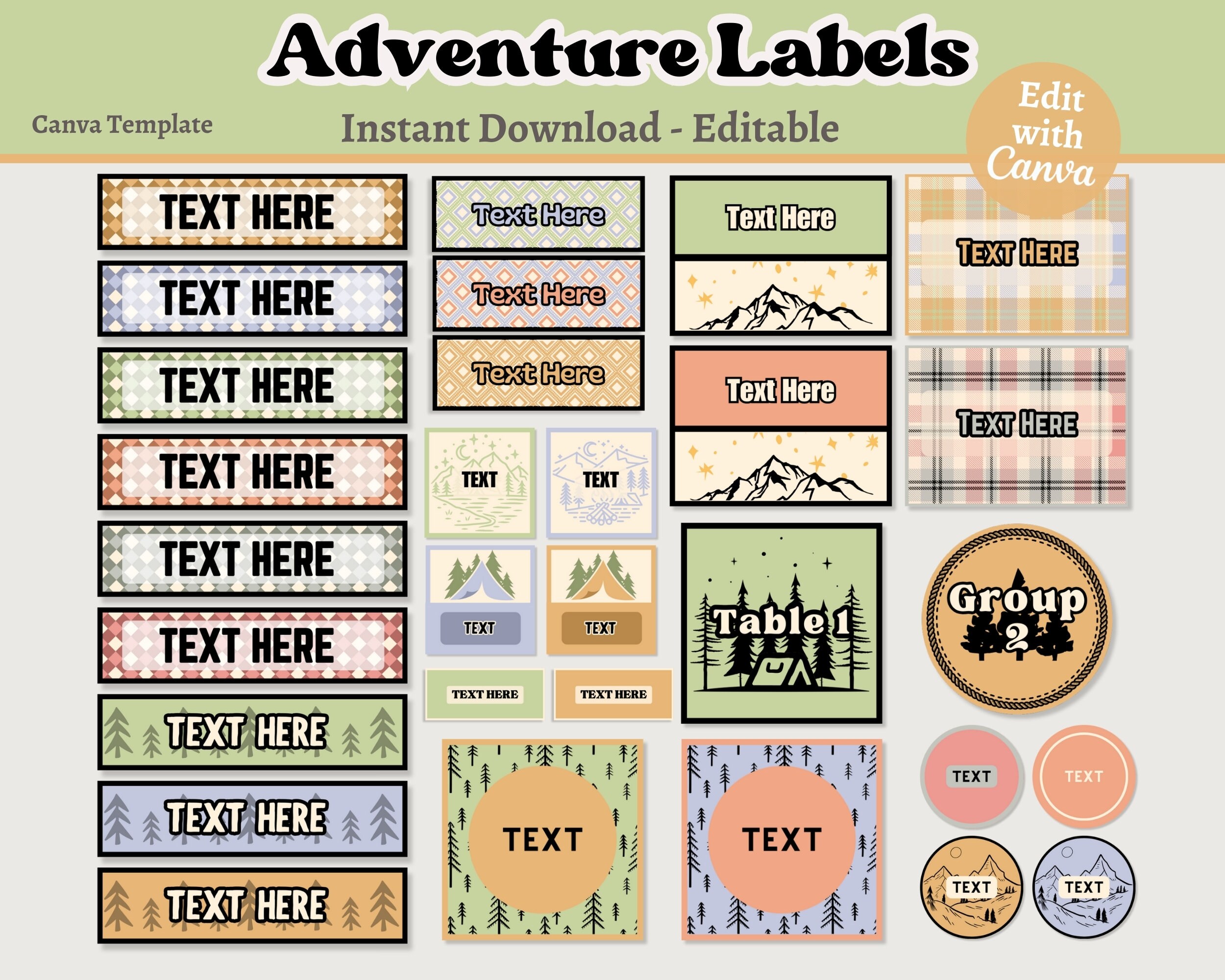 Printable & Editable Classroom Labels, Classroom Organization ...