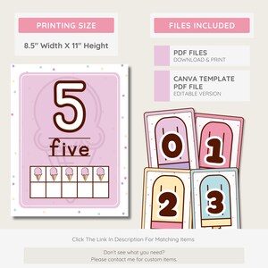 Classroom Number Posters, Printable & Editable Number Line, Skip ...