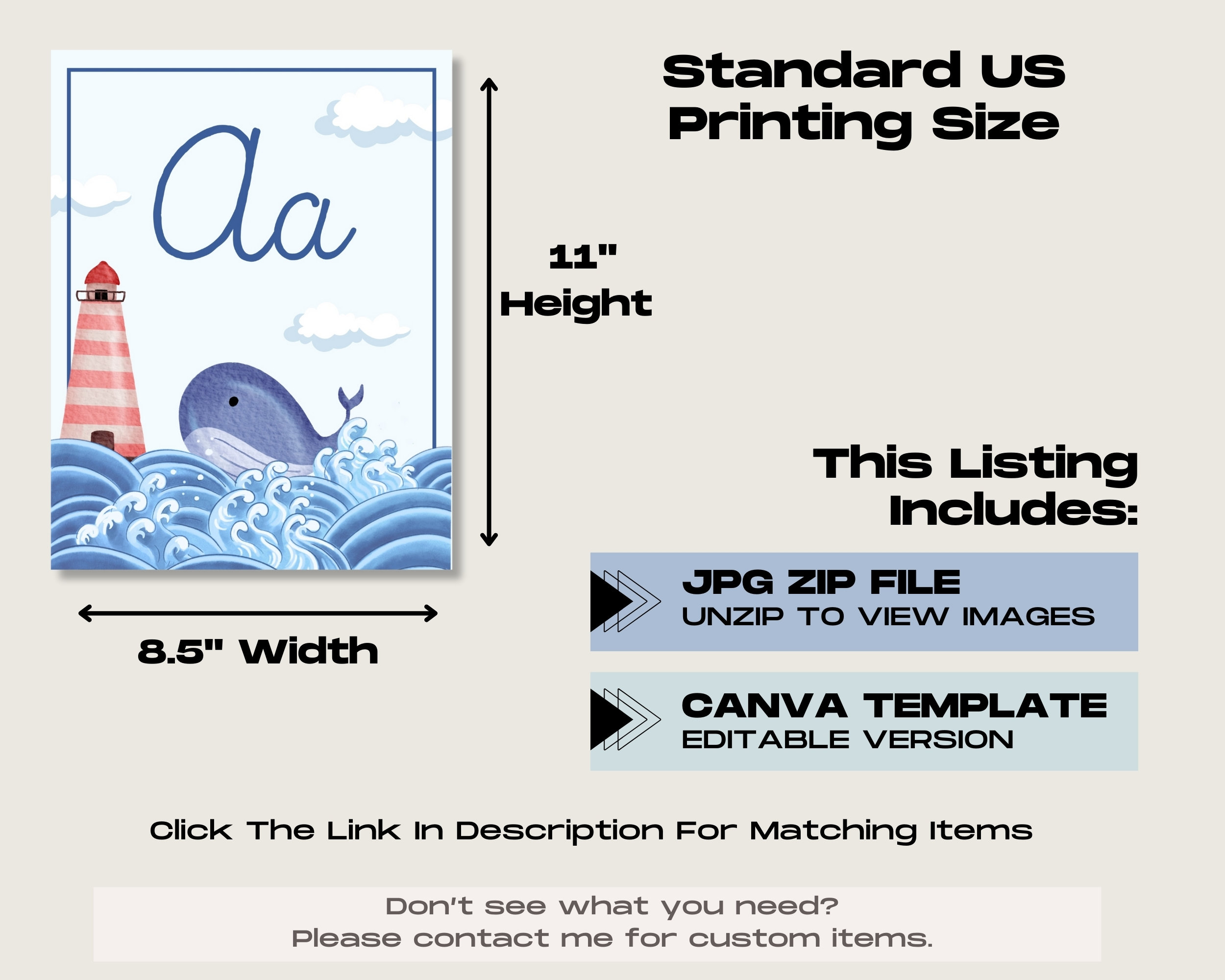 Ocean Theme Alphabets, Printable & Editable Alphabet Posters, Primary ...