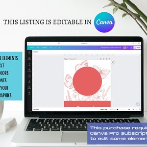 Rainbow Wildflower Classroom Decor Bundle: Editable Canva Templates ...