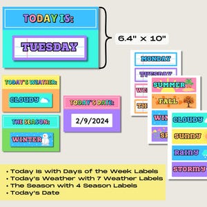 Pastel Classroom Calendar Bundle: Editable Canva Template (digital ...
