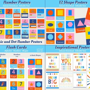 Animal Letters Classroom Decor Bundle, Editable Classroom Decor, Canva ...