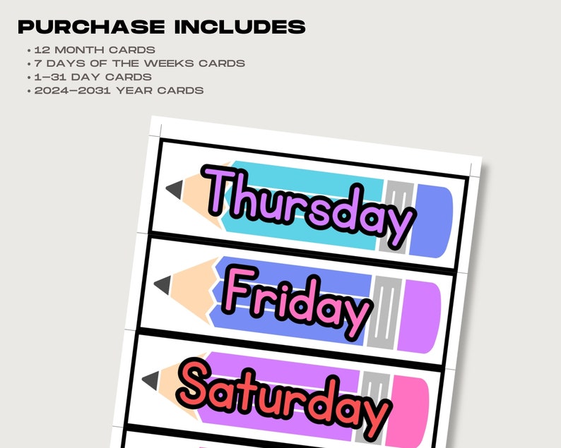 Bright Rainbow Flip Calendar, Editable Classroom Calendar, Kindergarten ...