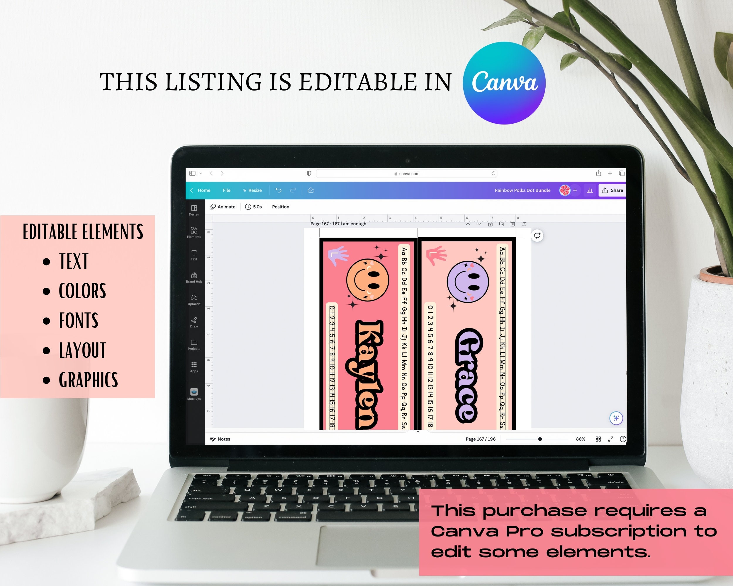 Retro Student Name Plates, Printable & Editable Classroom Name Tags ...