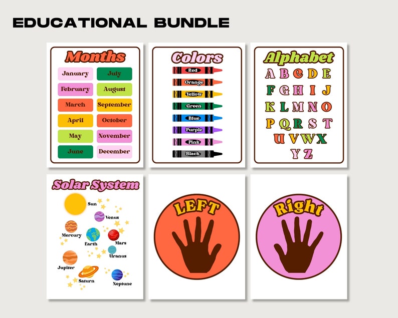 Groovy Educational Posters, Printable & Editable Primary Ed Posters ...