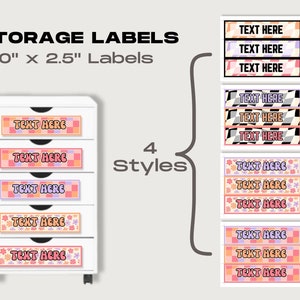 Retro Printable Labels, Editable Classroom Labels, Groovy Labels ...