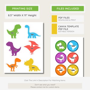 Dinosaur Classroom Bulletin Board Kit: Editable Dino Decor (canva ...
