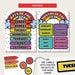 Rainbow Classroom Calendar Bundle: Printable Weather Station (canva ...