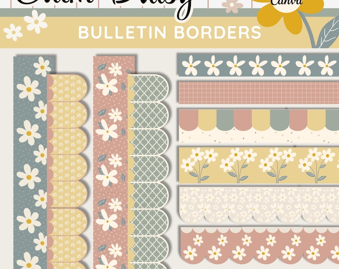 Printable Classroom Borders | Modern Boho Bulletin Board Borders for ...