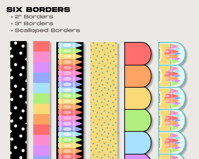 Classroom Bulletin Board Kit Display, Printable Rainbow Crayon Welcome ...
