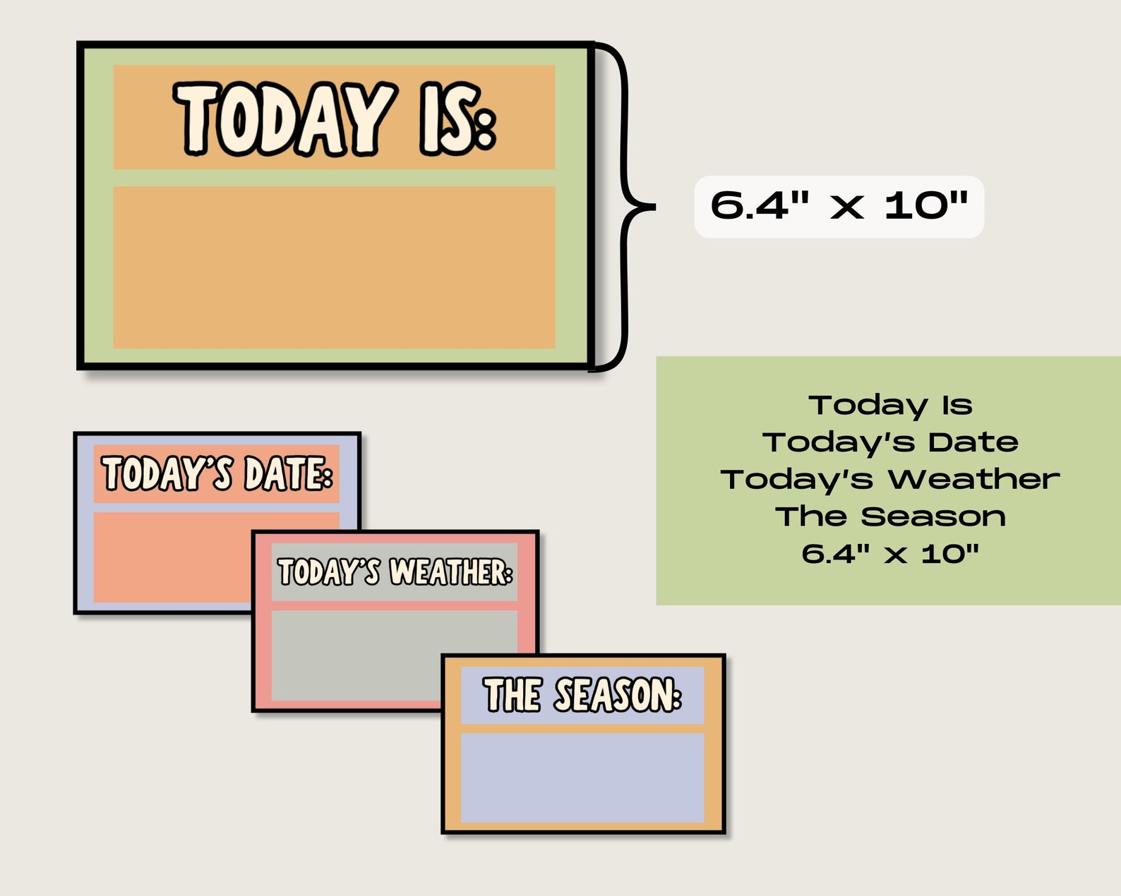 Classroom Calendar Display, Printable & Editable Calendar, Primary Ed ...