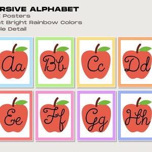 School Supply Alphabet Posters, Printable & Editable A-Z Classroom ...