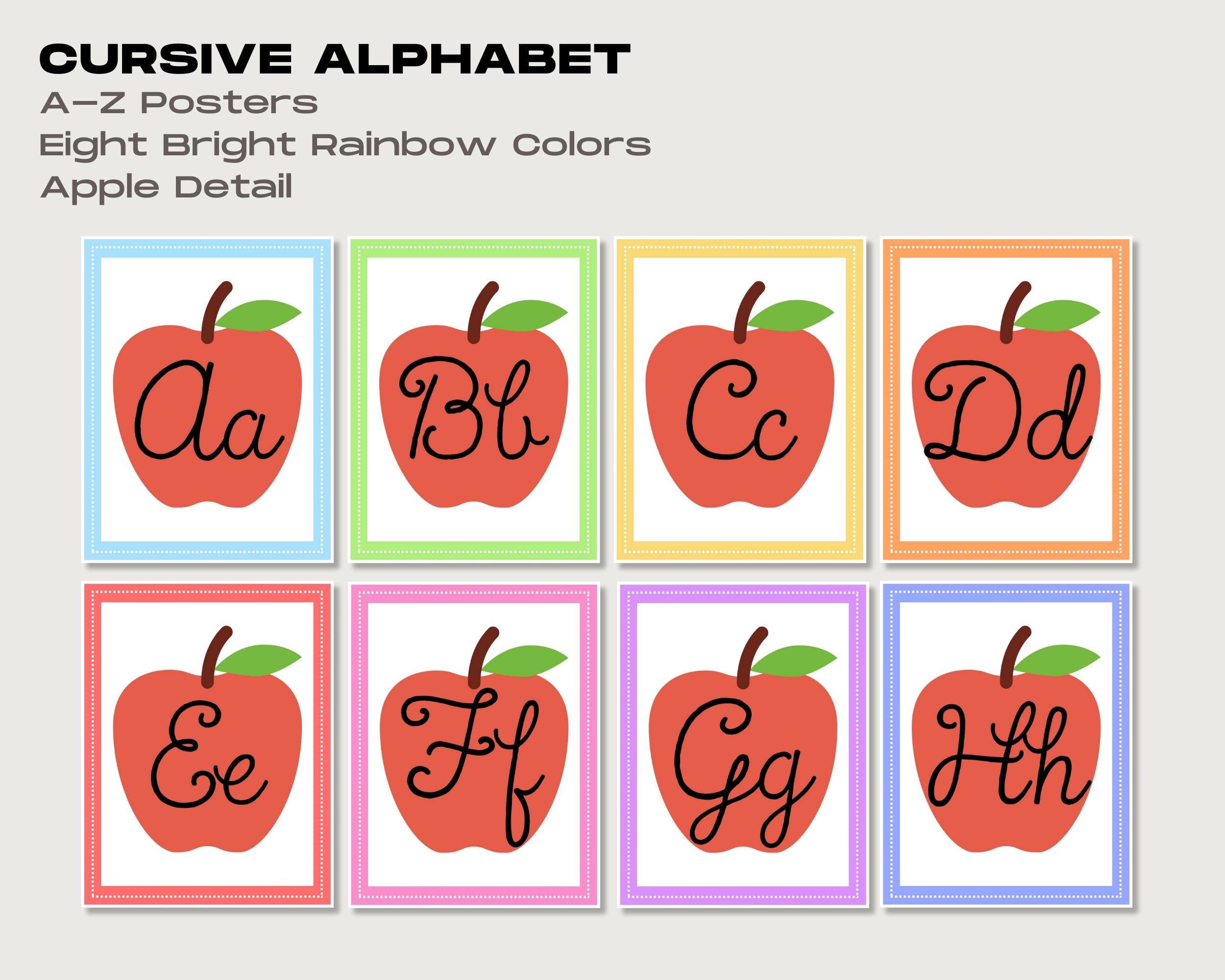 Editable School Alphabet Posters: A-Z Classroom Decor (canva Template ...