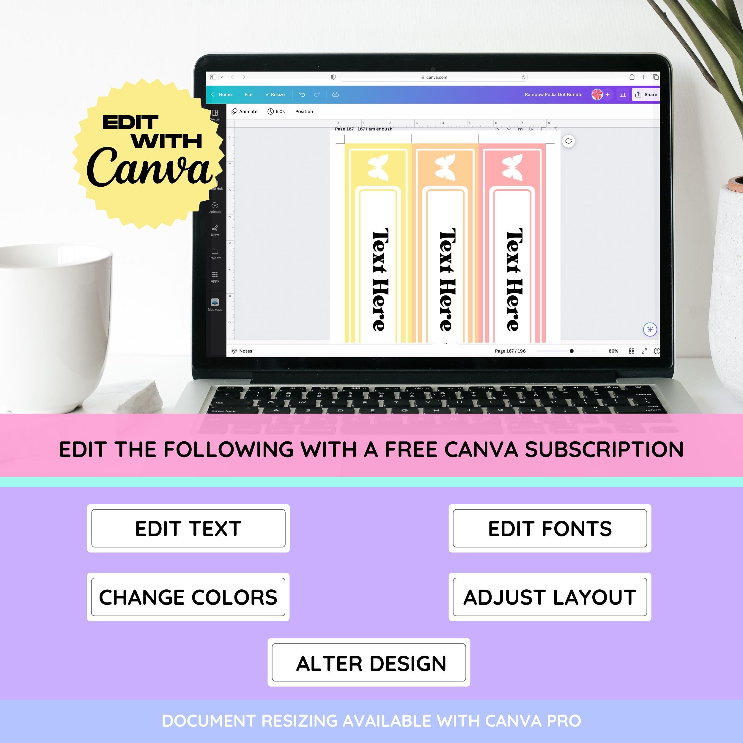 Butterfly Pastel Classroom Labels: Editable Storage Decor (PDF, Canva ...