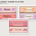 Retro Student Name Plates, Printable & Editable Classroom Name Tags ...
